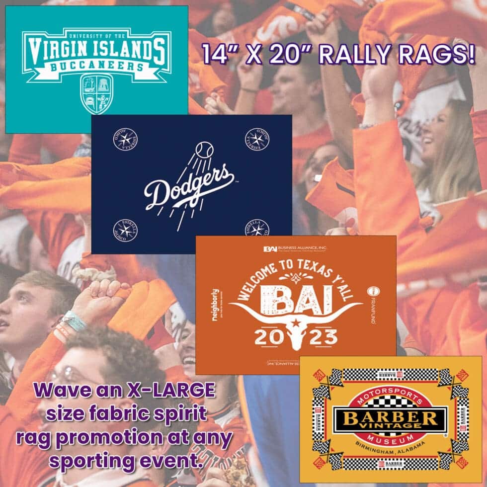 CHEER GEAR RALLY RAGS - Bandanna Promotions